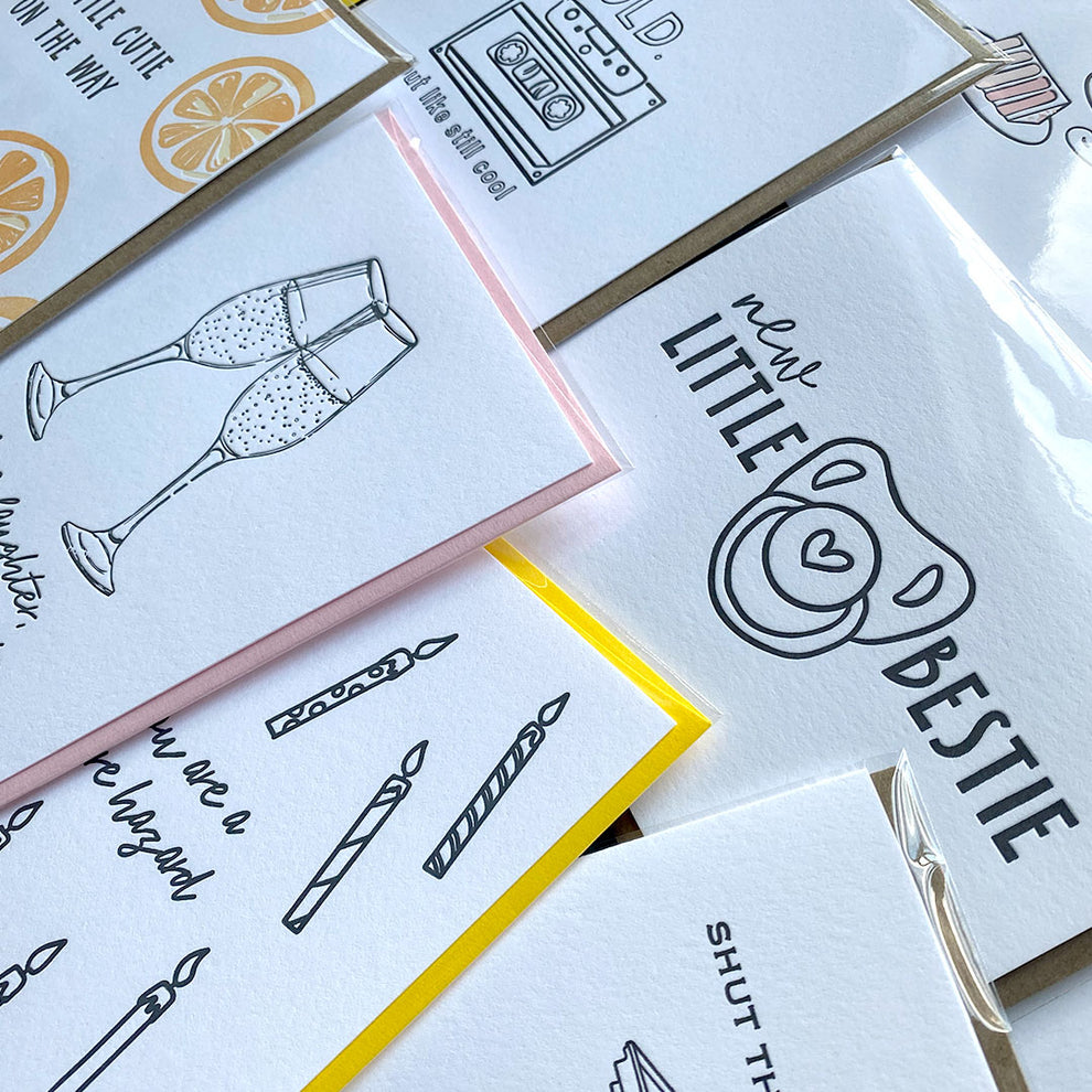 The Full Year Bundle - Letterpress Greeting Cards – Stack Paper Press